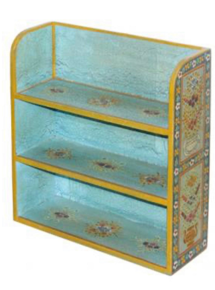 Hand Painted Indian Book Shelf – Scape Interiors