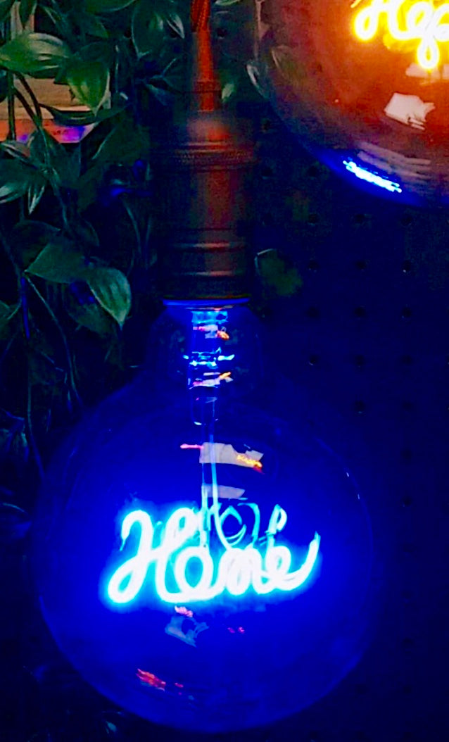 Blue LED Filament Bulb HOME | Signage Lighting – Scape Interiors